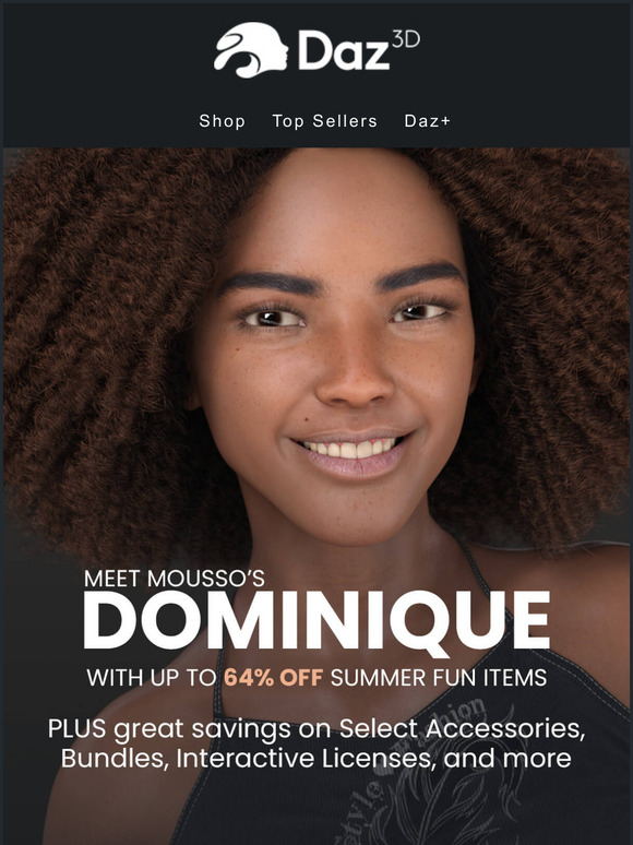 DAZ 3D: Meet Mousso's Dominique for Genesis 8.1 | Milled
