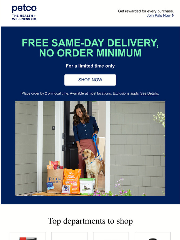 Petco: No delivery fee, your order delivered today FREE! | Milled