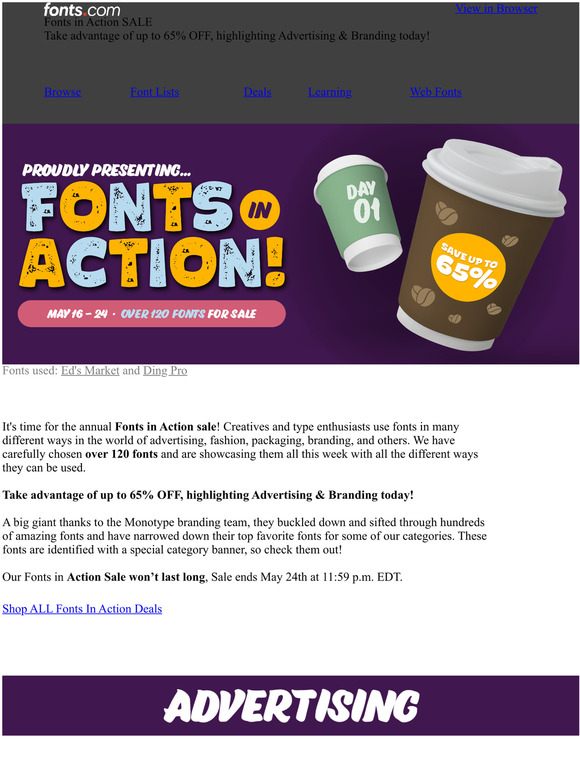 MyFonts: Proudly Presenting Fonts in Action! | Milled