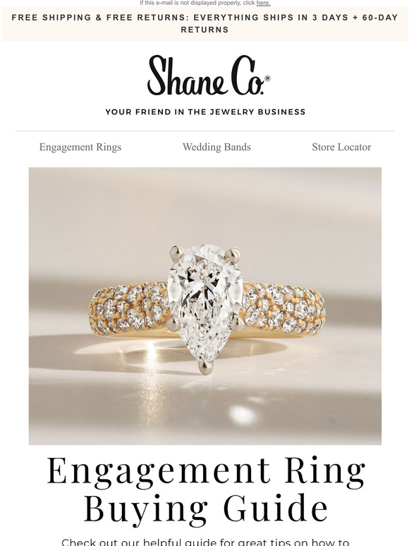 Shane Co.: Thinking about the ring? Were your bridal destination | Milled