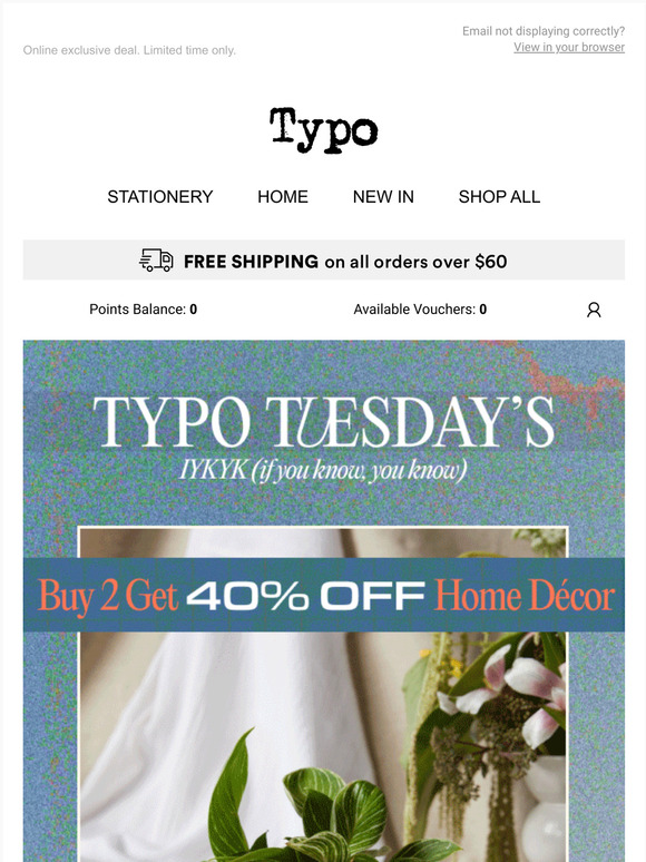 Typo: Typo Tuesday's | Milled