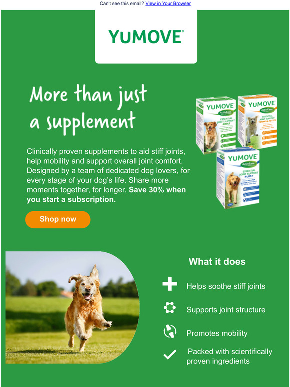 YuMOVE: More than just a supplement | Milled