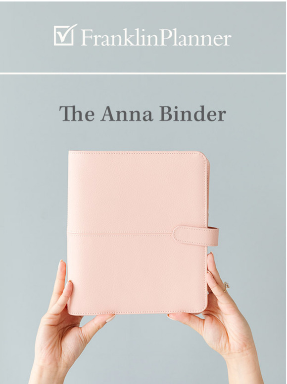 Franklin Planner: New Anna Binder in Pale Pink! | Milled