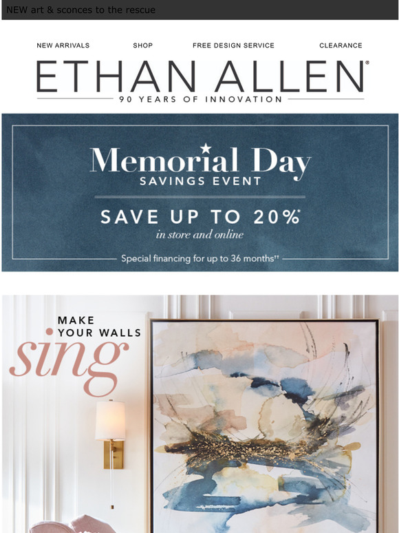 Ethan Allen: Drawing a blank on your walls? | Milled