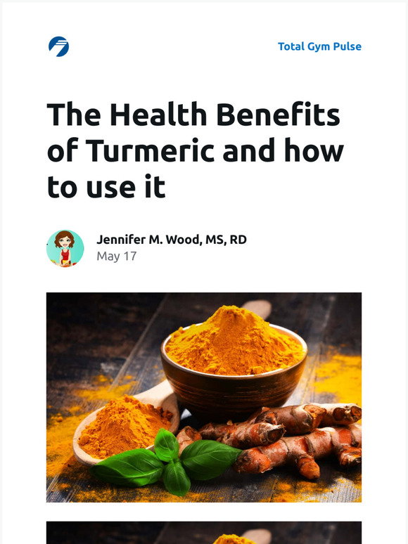 Total Gym: [New post] The Health Benefits of Turmeric and how to use it ...