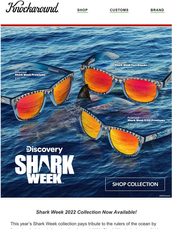 Knockaround: Shark Week 2022 Collection NOW AVAILABLE! | Milled