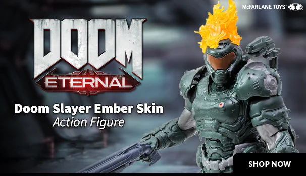 Entertainment Earth: New Doom Slayer Ember Skin Action Figure! | Milled