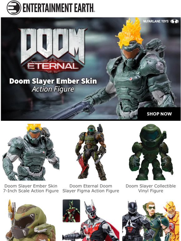 Entertainment Earth: New Doom Slayer Ember Skin Action Figure! | Milled