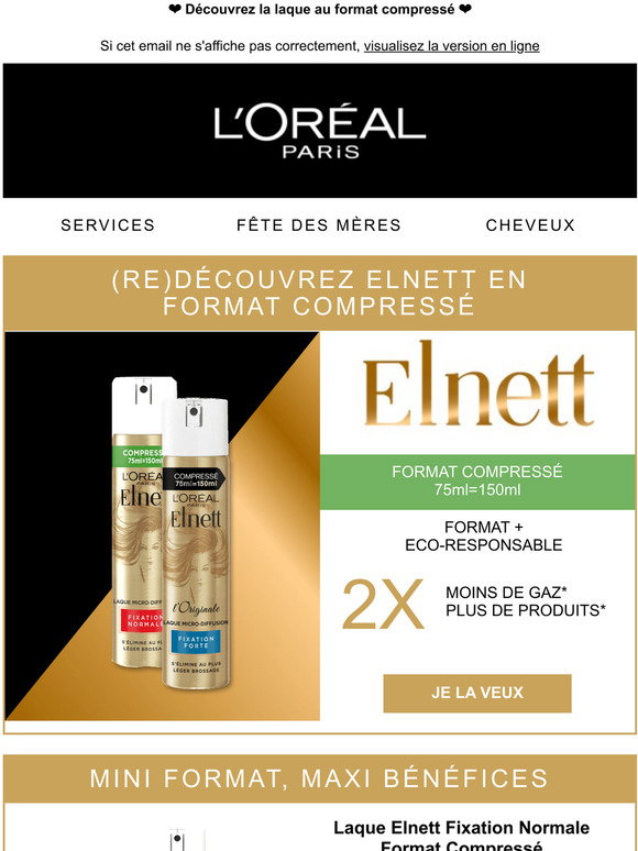 L'Oréal Paris: Emportez votre laque Elnett partout avec vous ! | Milled