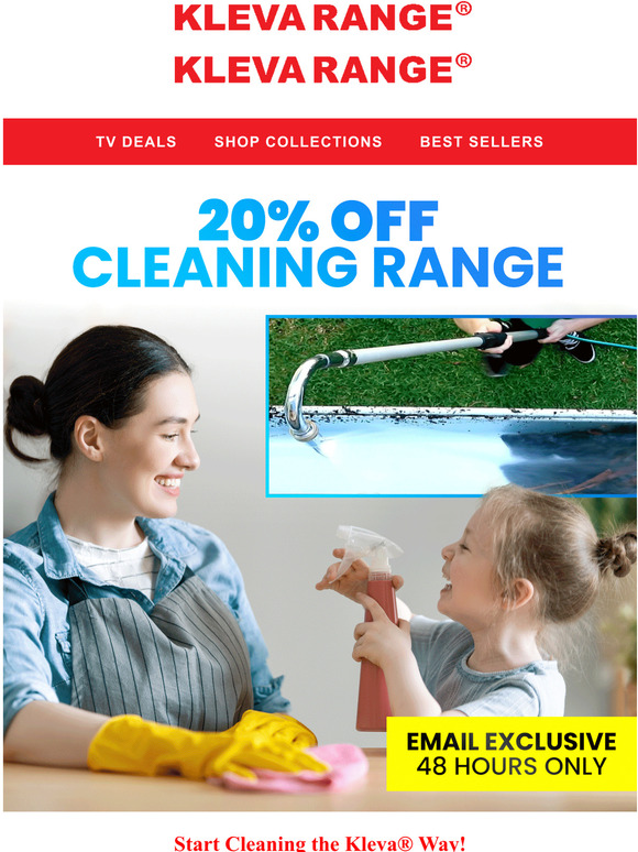 Kleva Range: GET 20% OFF our entire cleaning range! | Milled