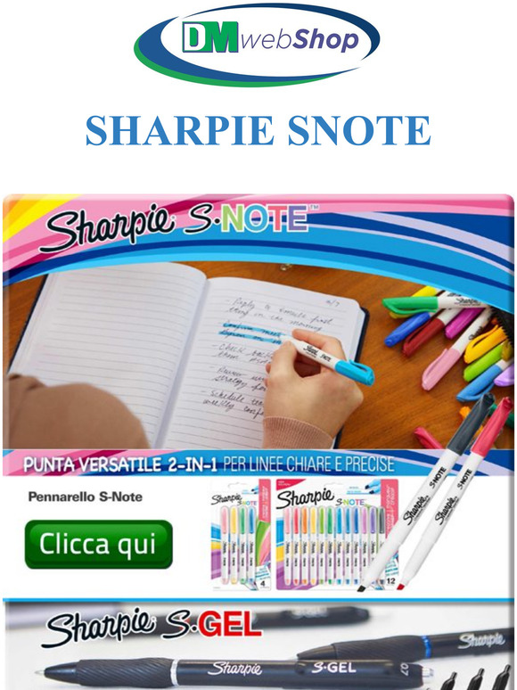 dmwebshop.it: SHARPIE SNOTE | Milled