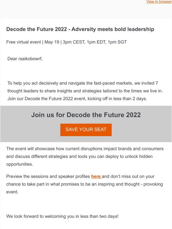 GfK - MiniDanmark: Last chance to register Join Decode the Future 2022 ...