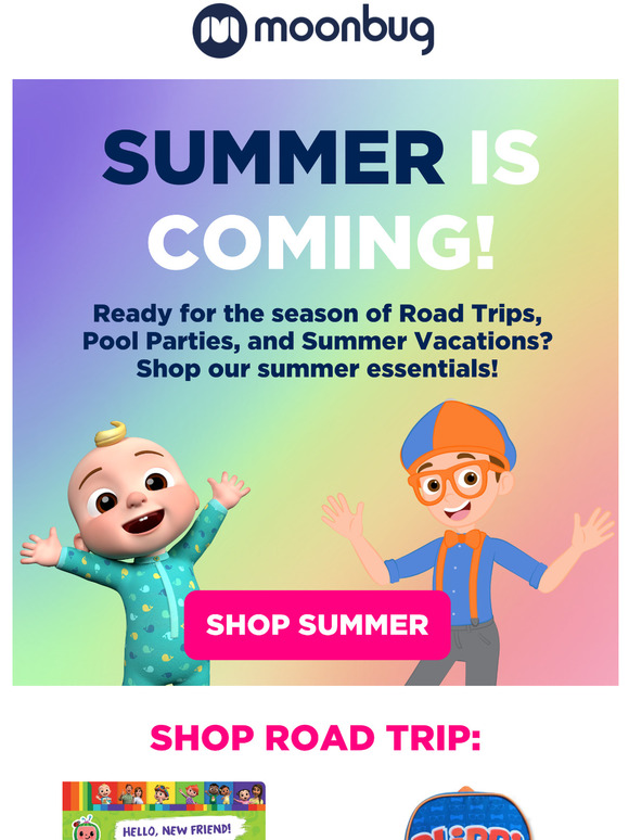 Moonbug: Shop SUMMER With Blippi & CoComelon | Milled