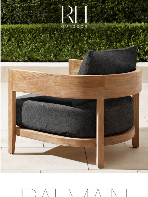 Restoration Hardware: Modern Minimalism. The Balmain Outdoor Collection ...