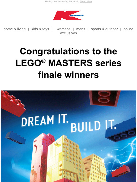 kmart: Congratulations to our LEGO MASTERS winners! | Milled