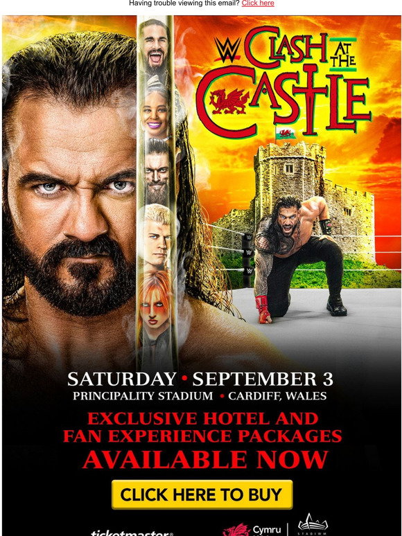 WWE: Hotel and Fan Experience Packages Available NOW for WWE Clash at ...