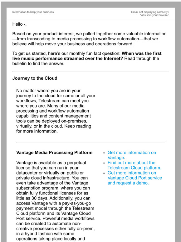 Telestream: May Highlights: your Transcoding, Media Processing, and ...