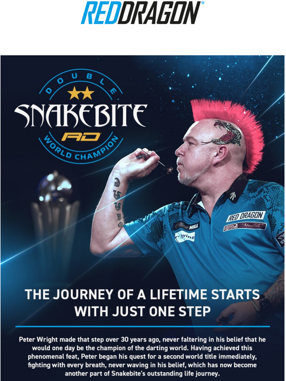 Red Dragon Darts: Snakebite Double World Champion Range | Milled