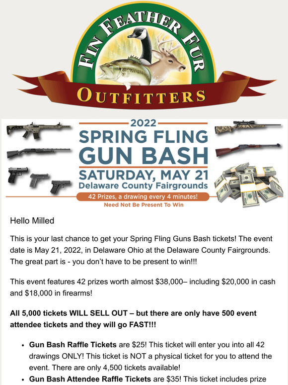 Fin Feather Fur Outfitters: YOUR LAST CHANCE! | Milled