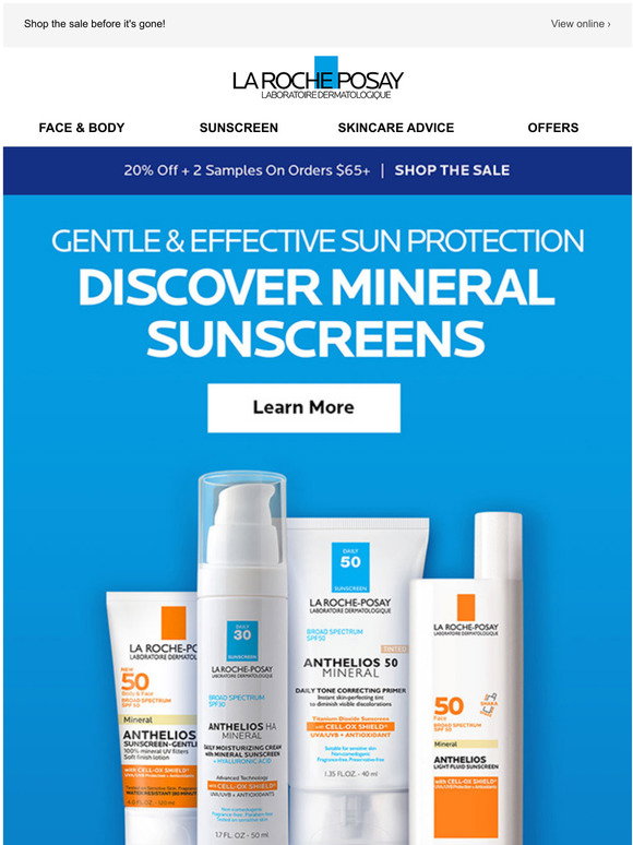 La Roche-Posay: Meet Our Mineral Sunscreens | Milled