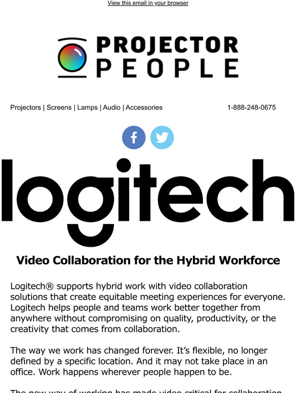 Projector People: Logitech Video Solutions for Hybrid Workforce | Milled