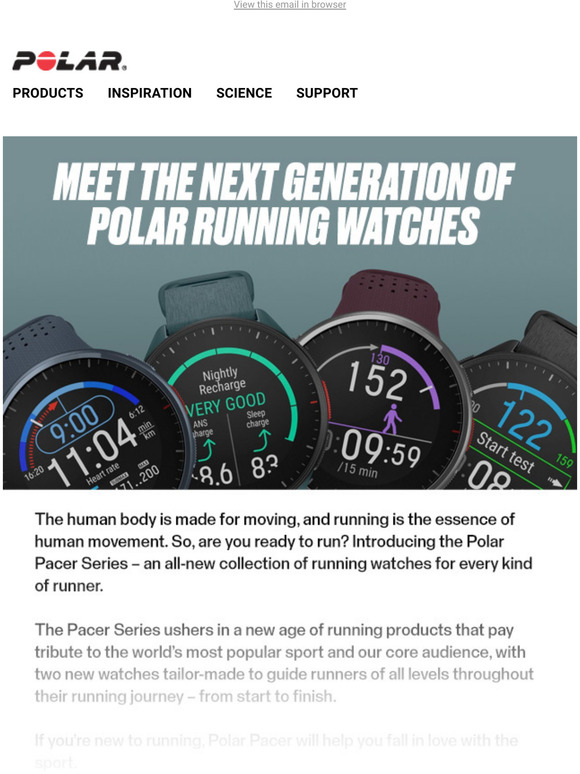Polar Electro Inc.: Meet The Next Generation of Running Watches | Polar ...