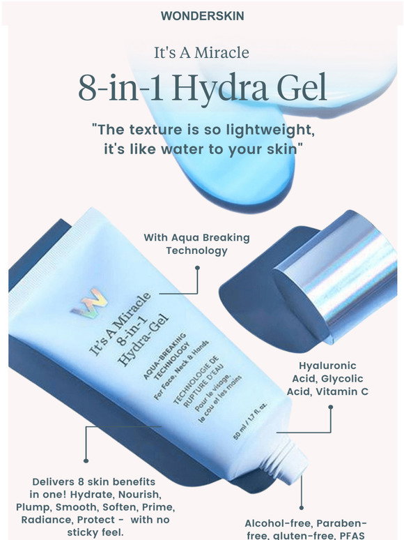 Wonderskin: This is water for your skin | Milled