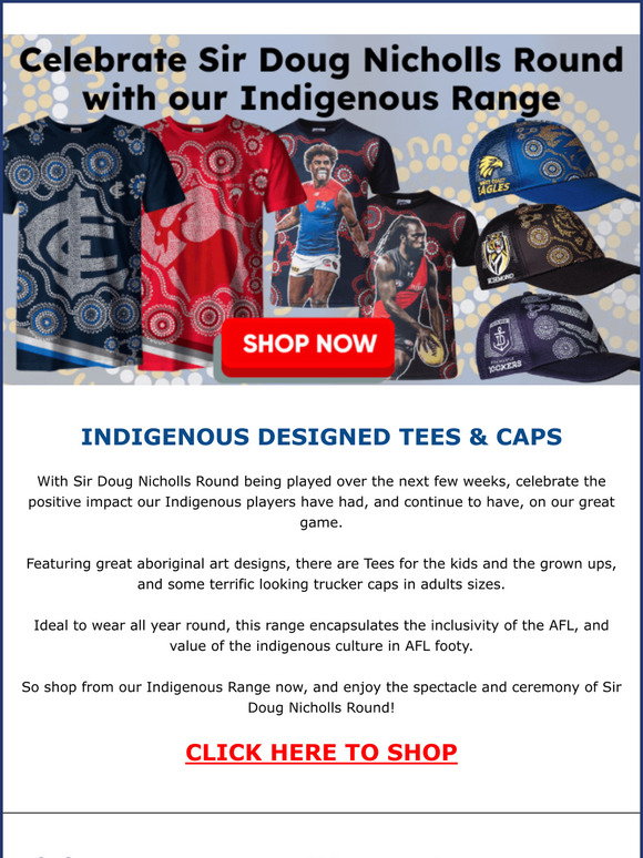 AFL Footy Shop: Celebrate Sir Doug Nicholls Round with these Indigenous ...