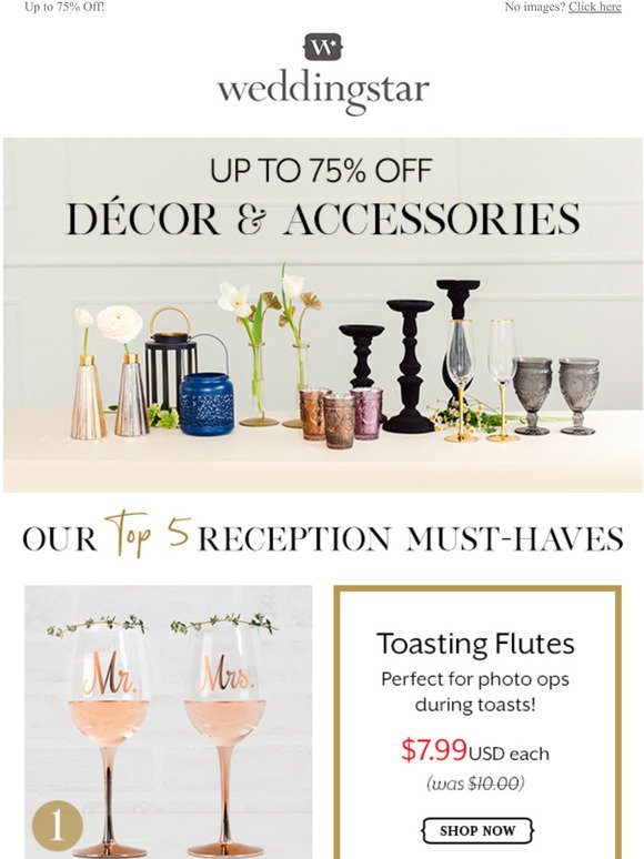 Weddingstar: Reception Essentials You Need! | Milled