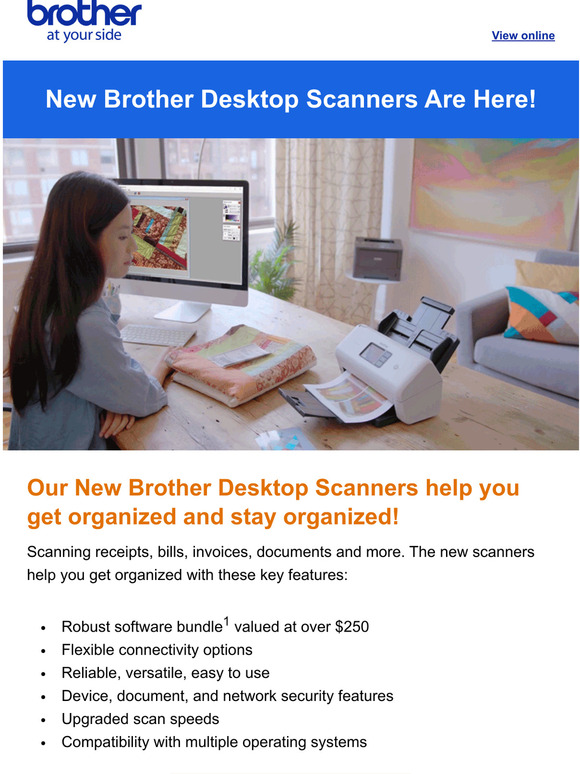 Brother: NEW! Desktop Scanners to Organize your Small Office or Home ...