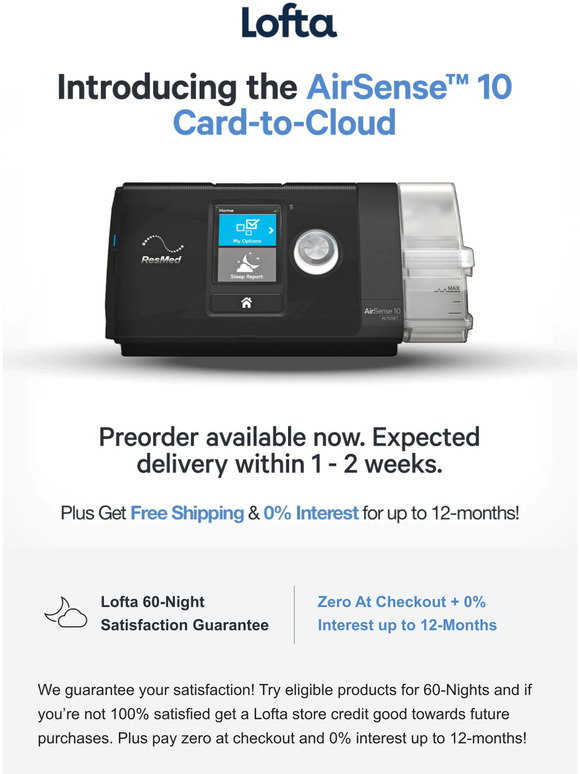 LOFTA: Introducing the AirSense 10 Card-to-Cloud from Resmed | Milled
