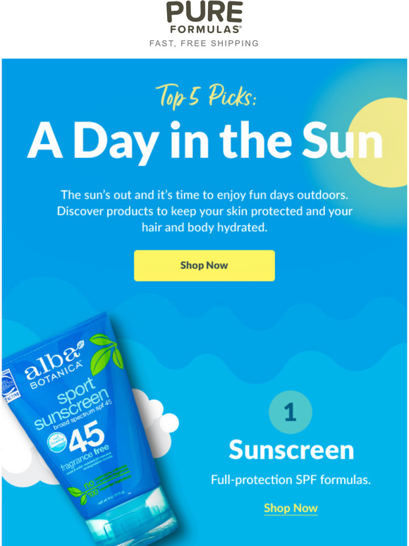 PureFormulas: Here comes the sun! Are you ready? | Milled