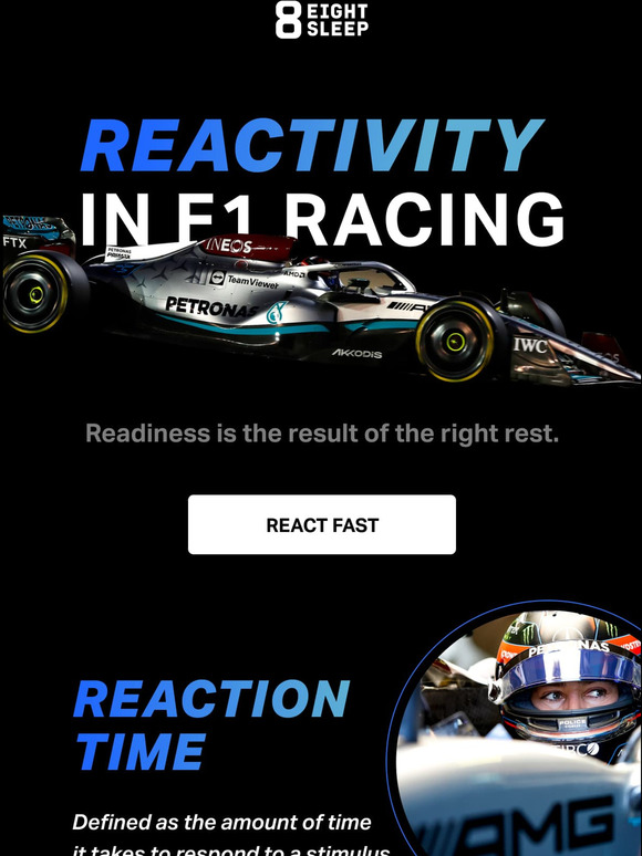 Eight Sleep: Reaction Time & Sleep: What it Takes to Win as an F1 ...