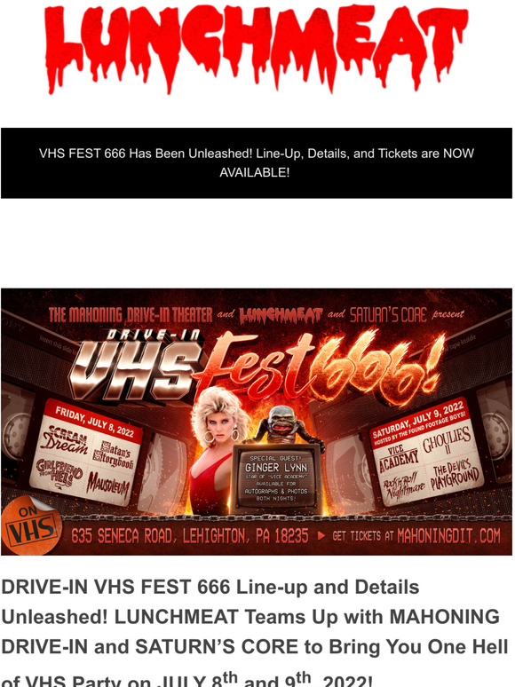 Lunchmeat VHS: VHS FEST 666 Tickets Now Available! | Milled