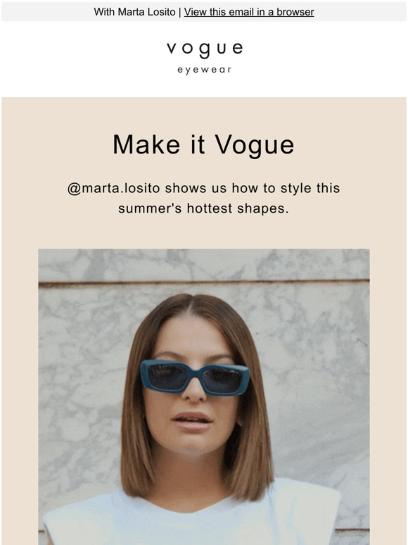 Vogue Eyewear: How to style this summers hottest shapes | Milled