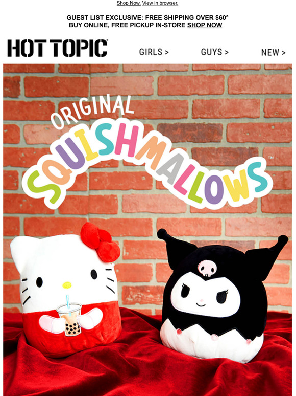 Hot Topic: Squishmallows x Sanrio. Cuteness overload in 3 2 1 | Milled