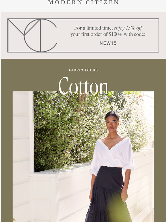modern citizen: Cotton essentials for a light, easeful summer | Milled