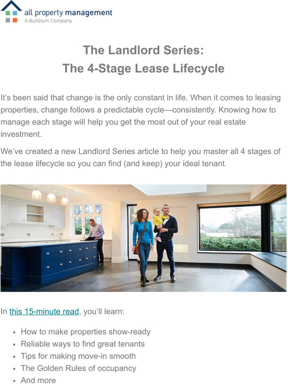 All Property Management: What are the 4 lease lifecycle stages? | Milled