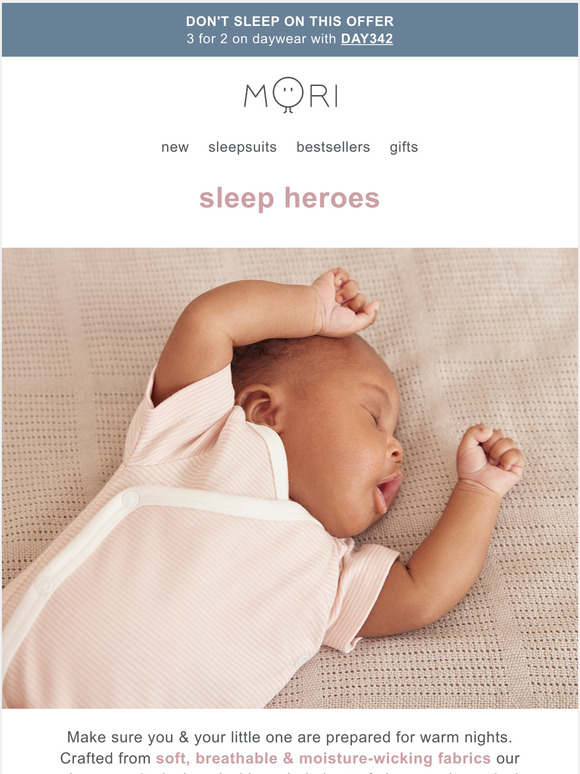 Baby Mori: 10% off the summer sleepwear you need | Milled