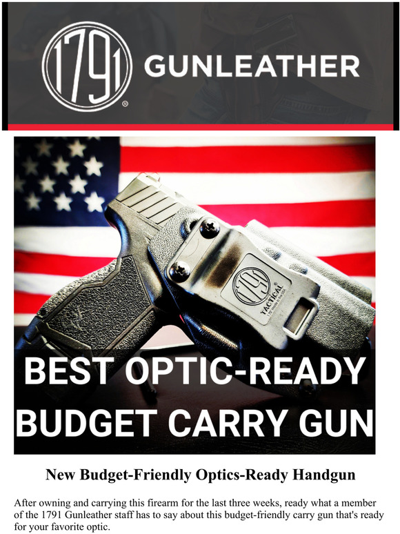 1791 Gunleather: Best optic ready carry gun (and how to carry it!) | Milled