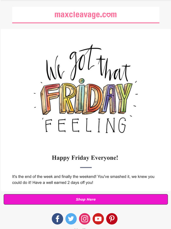 MaxCleavage: Friday is here... YIPPEE! | Milled