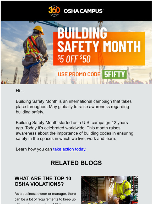 360training: How to observe building safety month | Milled
