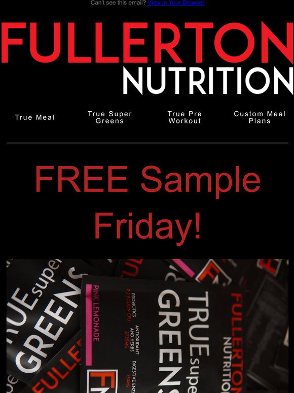 Fullerton Nutrition: FREE Samples!!! | Milled