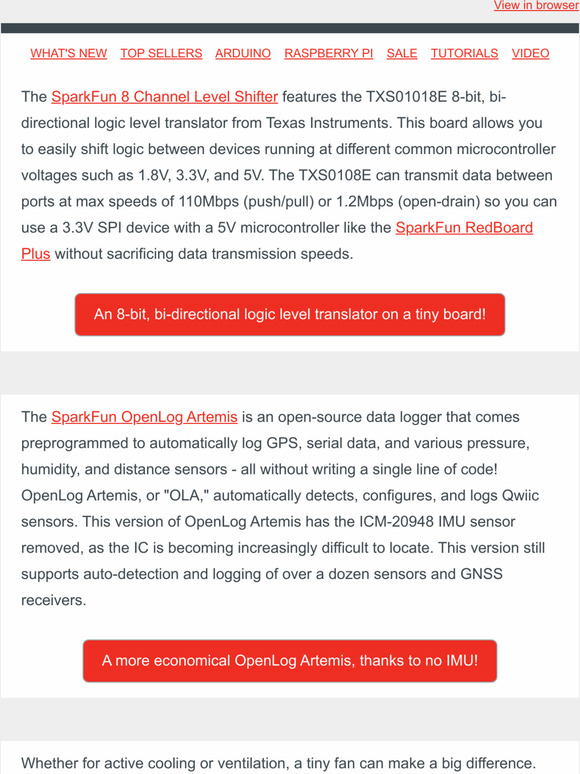 SparkFun: Don't Change That Channel! | Milled