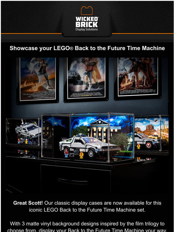 Wicked Brick: Back to the Future time machine display case | Milled
