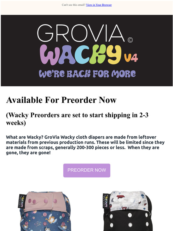 GroVia: Wacky V4 - Preorder Now | Milled