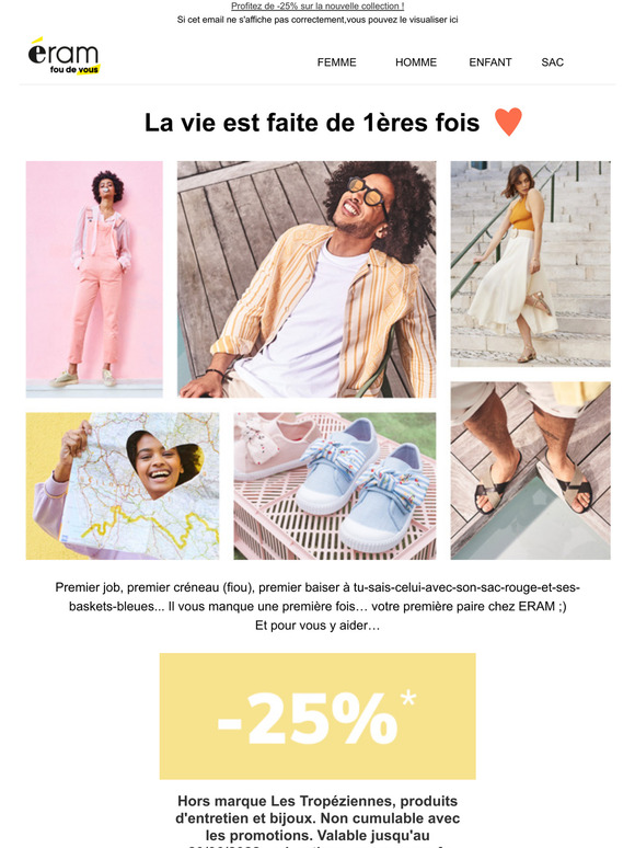 Eram: La vie est faite de 1res fois ! | Milled