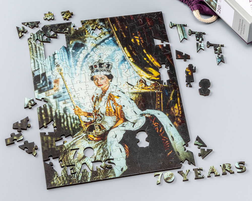 Wentworth Wooden Puzzles: Queen's Jubilee Celebration Puzzles | Milled