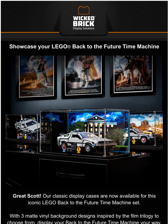 Wicked Brick: Back to the Future time machine display case | Milled