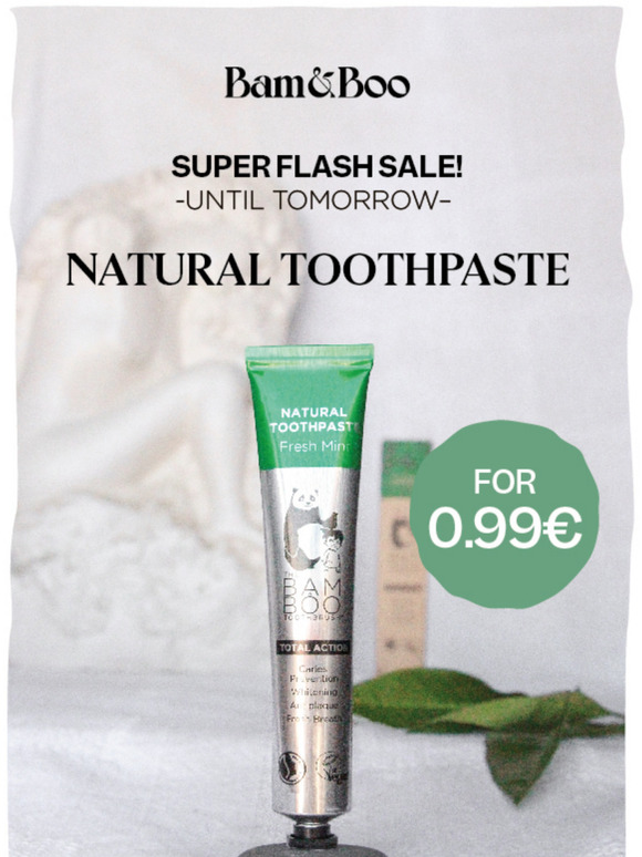 BAM and BOO: Hey, NATURAL TOOTHPASTE FOR 0.99 | Milled